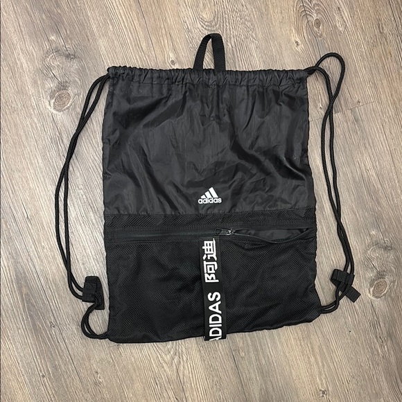 adidas | Bags | Adidas Black Drawstring Bag | Poshmark